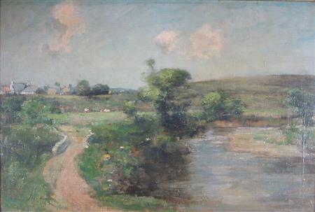 Riverside path by Joseph Morris Henderson on artnet