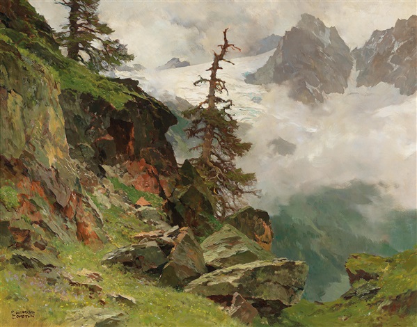 In the Mountains by Edward Harrison Compton on artnet
