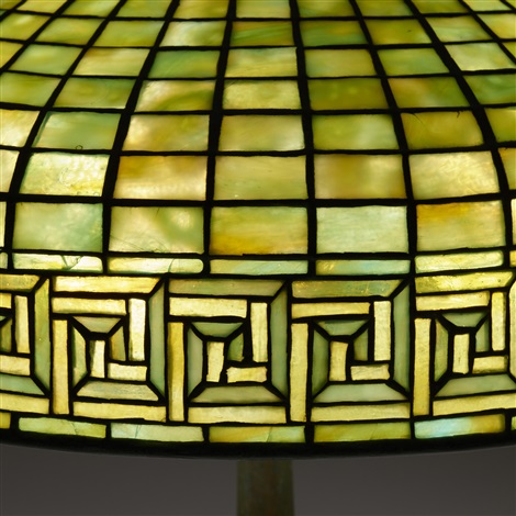 Greek Key table lamp by Tiffany Studios on artnet