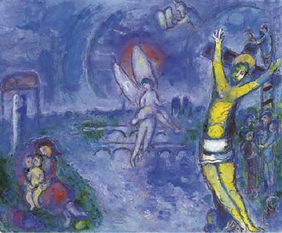 Crucifixion sur les bords de la Seine by Marc Chagall on artnet