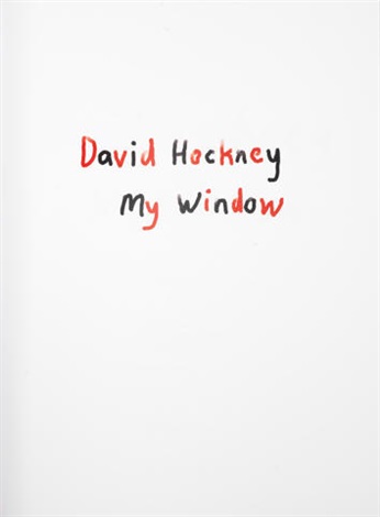 My Window by David Hockney on artnet