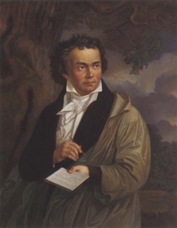 Bildnis Ludwig van Beethovens by Friedrich Joseph Adolf Nebel on artnet