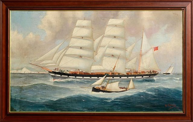 3 Masted Barque, Rothesay Bay by John Henry Mohrmann on artnet