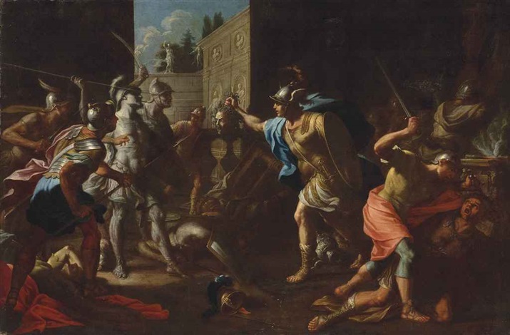 Perseus turning Phineas into stone by Italian School-Roman (18) on artnet