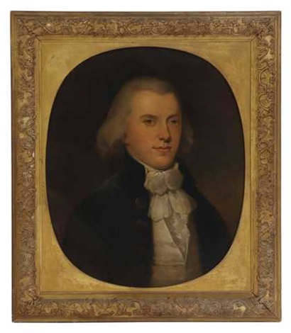 Portrait of Dr Perry of Bilbo Park, Logie Buchan, Aberdeenshire, bust ...