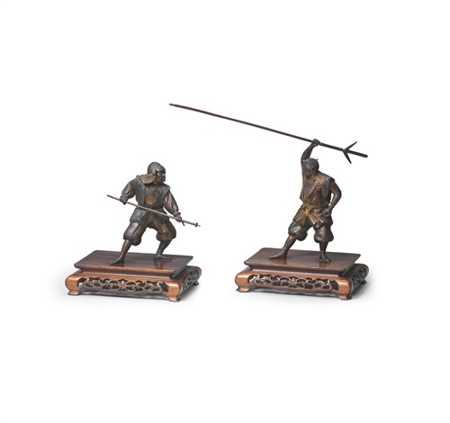 Two Samurai Warriors by Genryusai Seiya on artnet