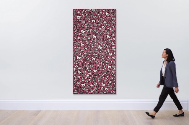 Kitty Mix Pink 3 吉蒂與粉紅3號 by Mr Doodle on artnet