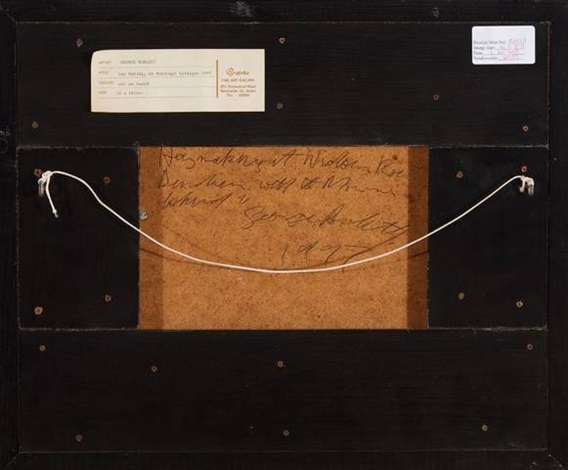 HAY MAKING AT WIDOWS ROW, DUNDRUM, WITH THE MOURNE BEHIND by George ...