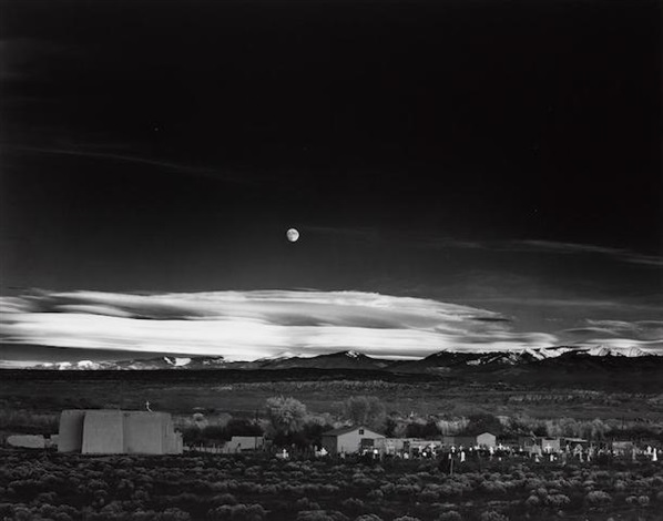 Moonrise, Hernandez, New Mexico, c. 1941 by Ansel Adams on artnet
