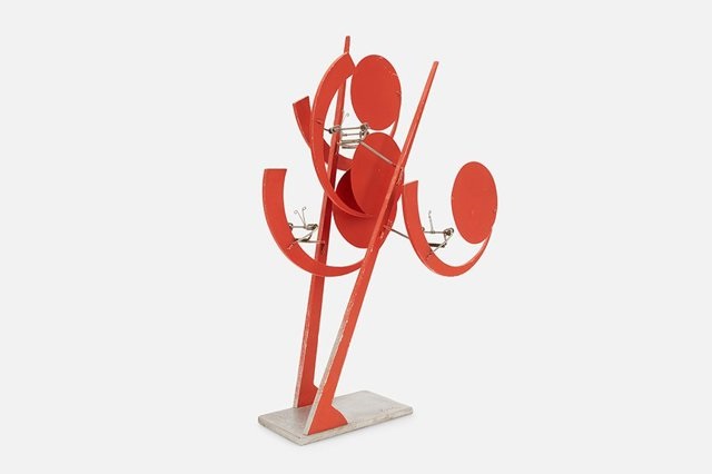 Untitled kinetic table sculpture by Jerome Kirk on artnet