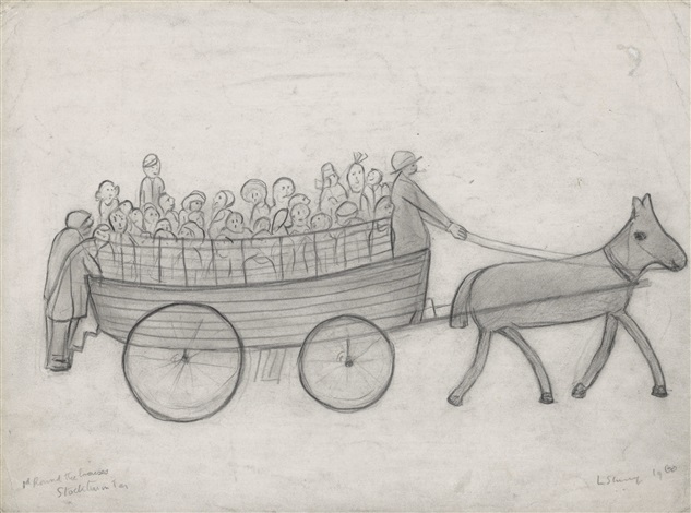 One Penny Round the Houses, Stockton on Tees by L.S. Lowry on artnet