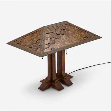 Rare table lamp, model 7 by Charles P. Limbert Co on artnet