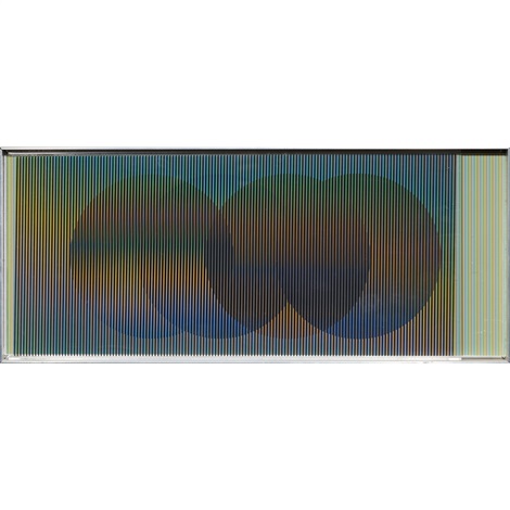 Chromointerference Mural Manipulable, Marion B series by Carlos Cruz ...
