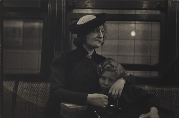 Subway Portrait, New York, 1941 by Walker Evans on artnet