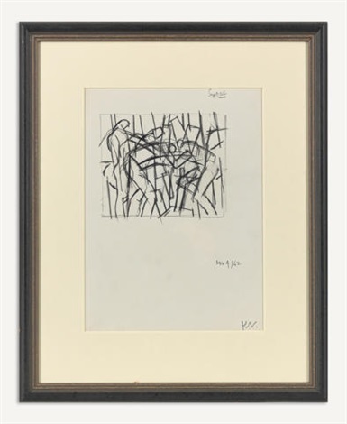 Study for Wrestlers by Keith Vaughan on artnet