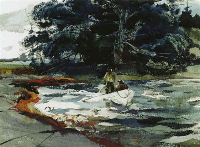 Deep cove fishing by Andrew Wyeth on artnet