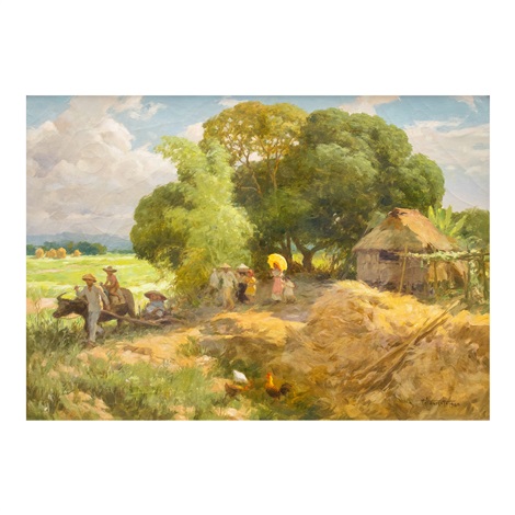 Sunday Morning Going To Town by Fernando Amorsolo on artnet