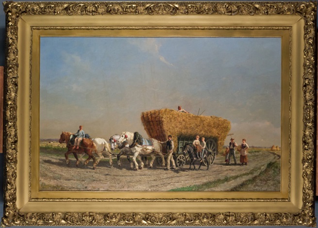 The Hay Cart by Jules Jacques Veyrassat on artnet