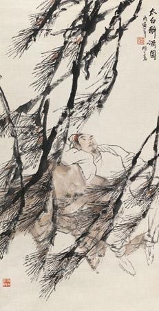 太白醉酒图 by Wang Mingming on artnet