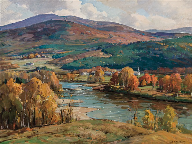 River in Autumn by Aldro Thompson Hibbard on artnet