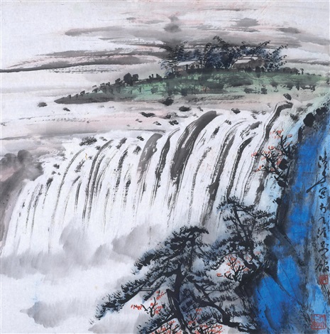 Waterfall by Cheng Haw-Chien on artnet
