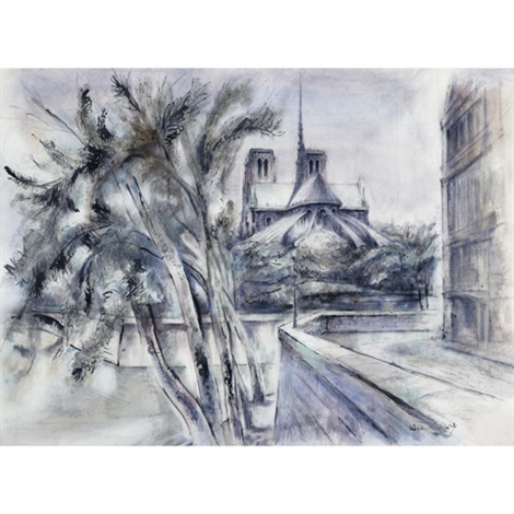 Aspect of Notre Dame by William Ogilvie on artnet