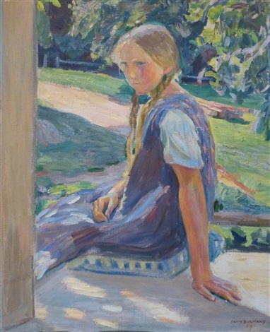 Jeune fille assise by David Arnold Burnand on artnet