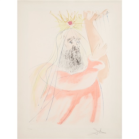 KING DAVID, FROM OUR HISTORICAL HERITAGE - 1975 by Salvador Dalí on artnet