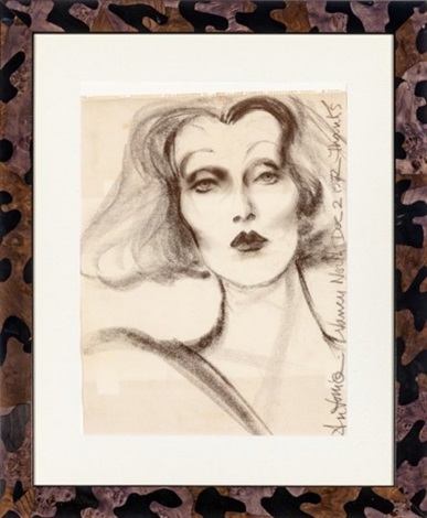 Two charcoal portraits of Nancy North. by Antonio Lopez on artnet