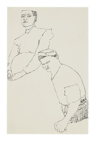 UNTITLED FEMALE AND MALE UPPER TORSOS by Andy Warhol on artnet
