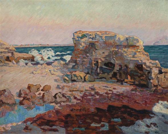 LES ROCHERS À SAINT PALAIS by Armand Guillaumin on artnet