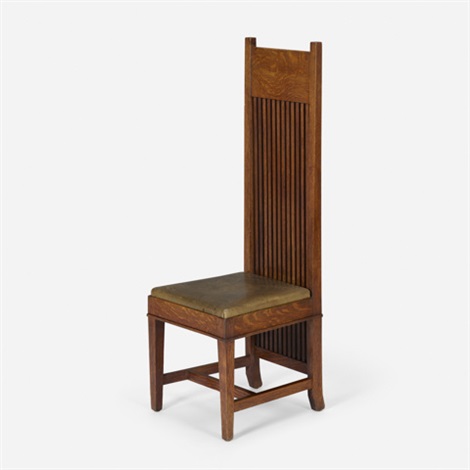 Important tall-back chair from the Susan L. Dana House, Springfield, IL ...