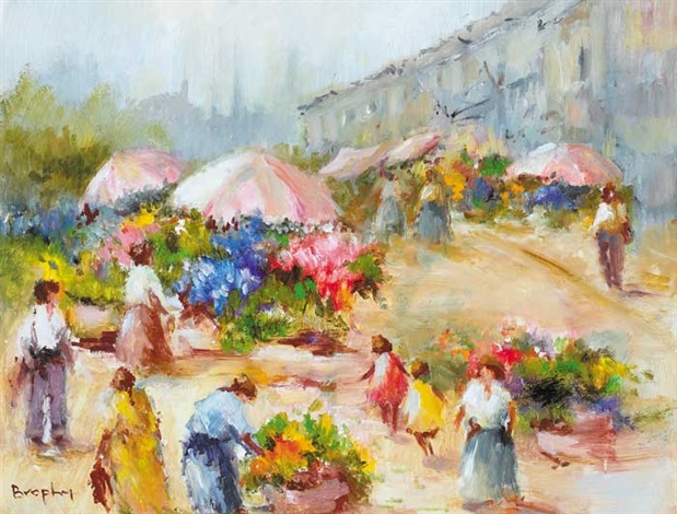 The street umbrellas by Elizabeth Brophy on artnet