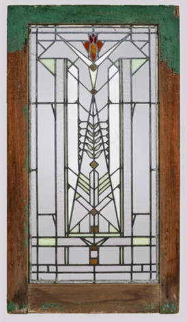 LIVING ROOM MANTEL WINDOW FROM THE JAY MORTON HOUSE, CHICAGO, 1901 by ...
