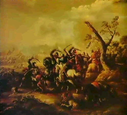 A CAVALRY BATTLE BETWEEN TURKS AND CHRISTIANS by Mathäus Stomer the ...