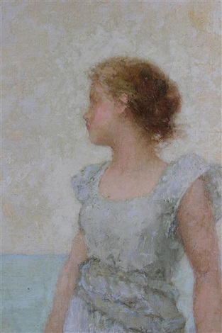 PORTRAIT OF A WOMAN by Jean-Ernest Aubert on artnet