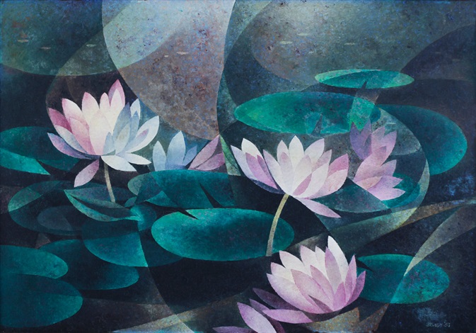 Water lilies by Cesar Legaspi on artnet