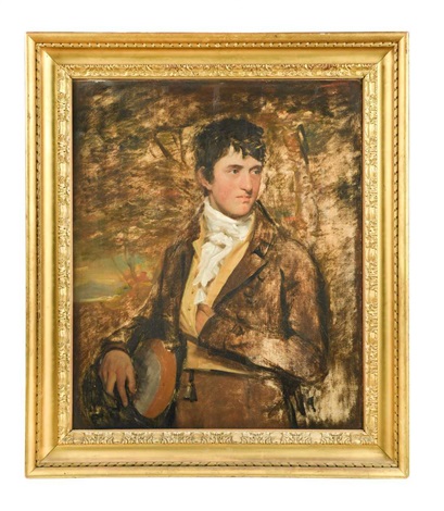 Portrait of Andrew Christie 1788-1821 of Pitlessie, Fife, standing half ...