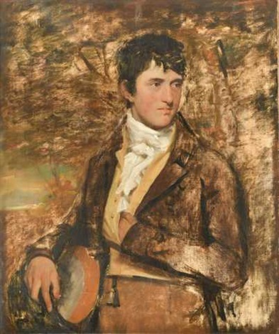 Portrait of Andrew Christie 1788-1821 of Pitlessie, Fife, standing half ...