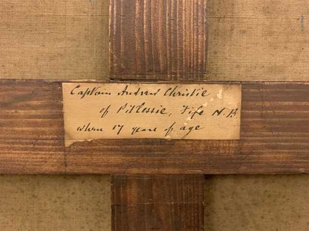 Portrait of Andrew Christie 1788-1821 of Pitlessie, Fife, standing half ...