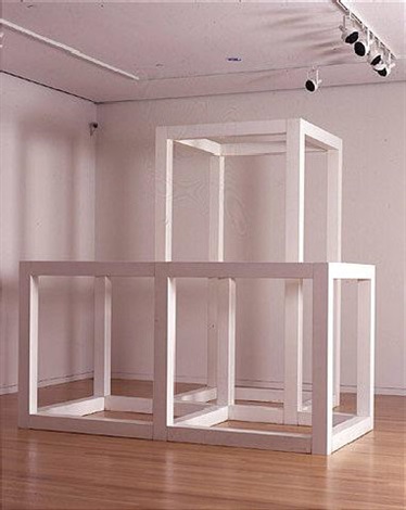 Four part modular cube by Sol LeWitt on artnet