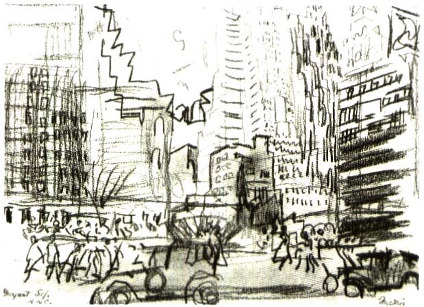 BRYANT SQUARE, NEW YORK CITY by John Marin on artnet