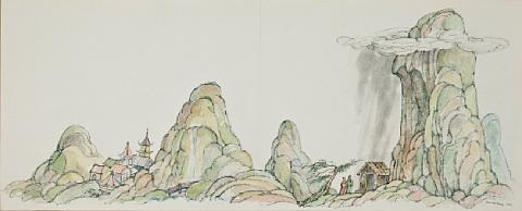 Ming Lo and his wife lived in a house at the bottom of a large mountain ...