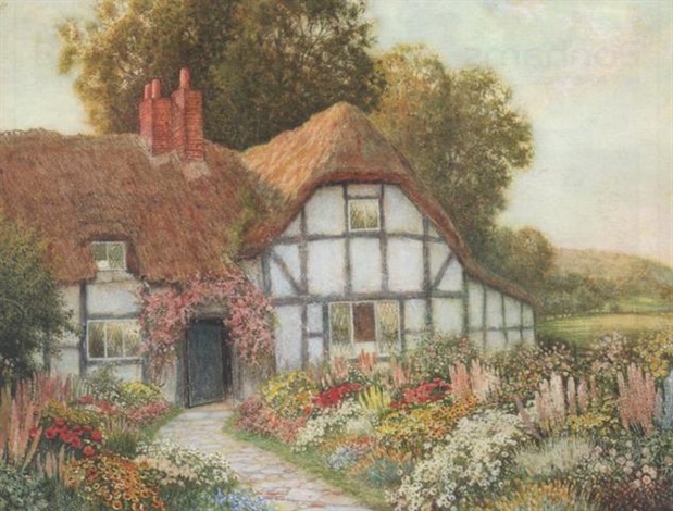 A country cottage by Arthur Claude Strachan on artnet