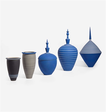 Five Porcelain Vessels, California, USA, 1987-1995 by Roseline Delisle ...