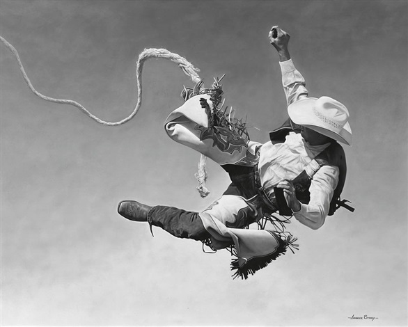 Falling Cowboy by Lawrence Starkey on artnet