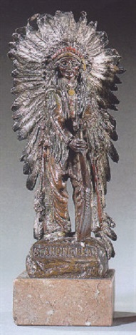 Standing Bear, a native American Indian chieftain by Carl Kauba on artnet