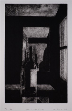 Interior with Bottles by John Drawbridge on artnet