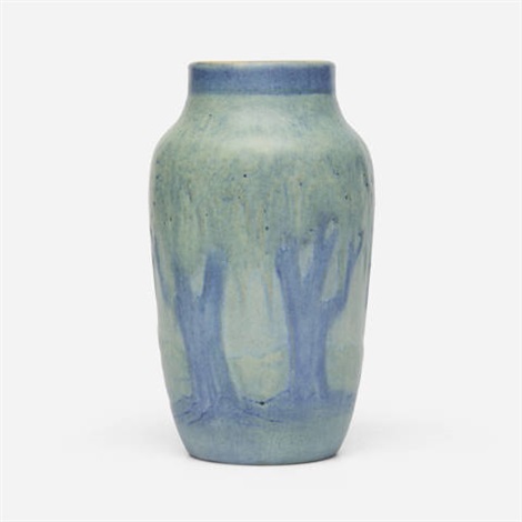 Scenic vase with live oaks, Spanish moss, and full moon by Anna Frances ...