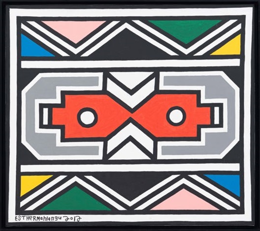 Ndebele Patterns by Esther Mahlangu on artnet